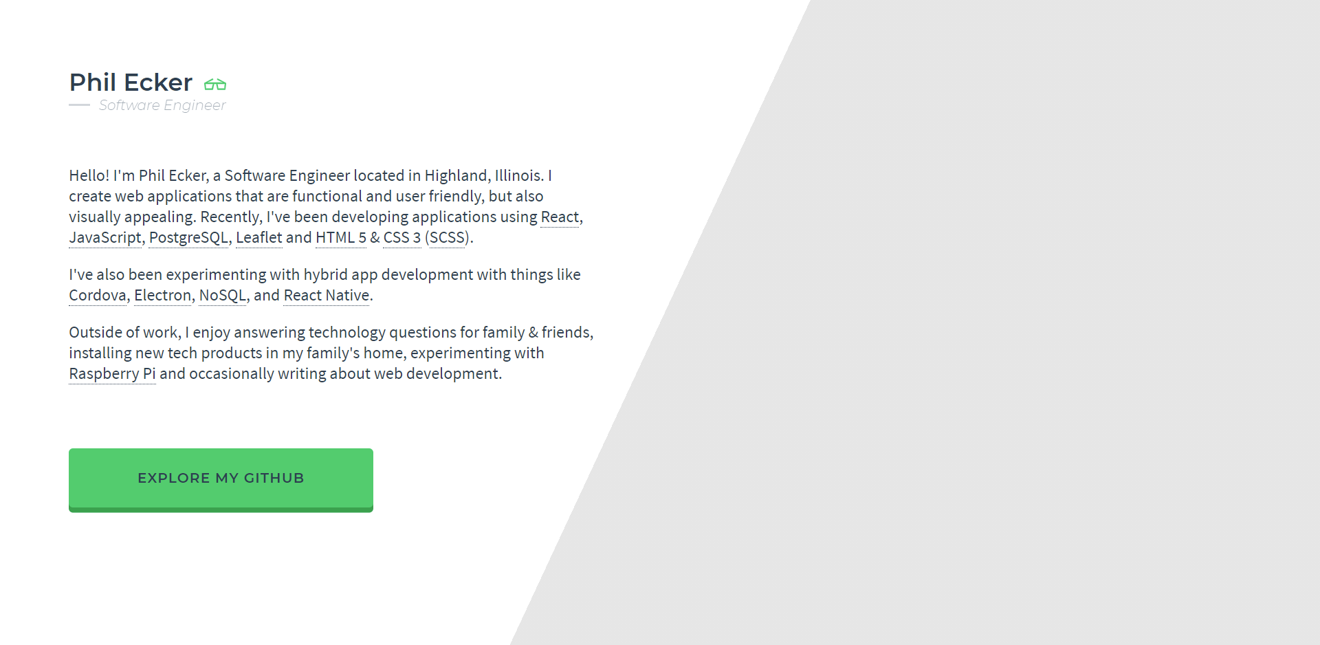 Phil Ecker - Software Engineer